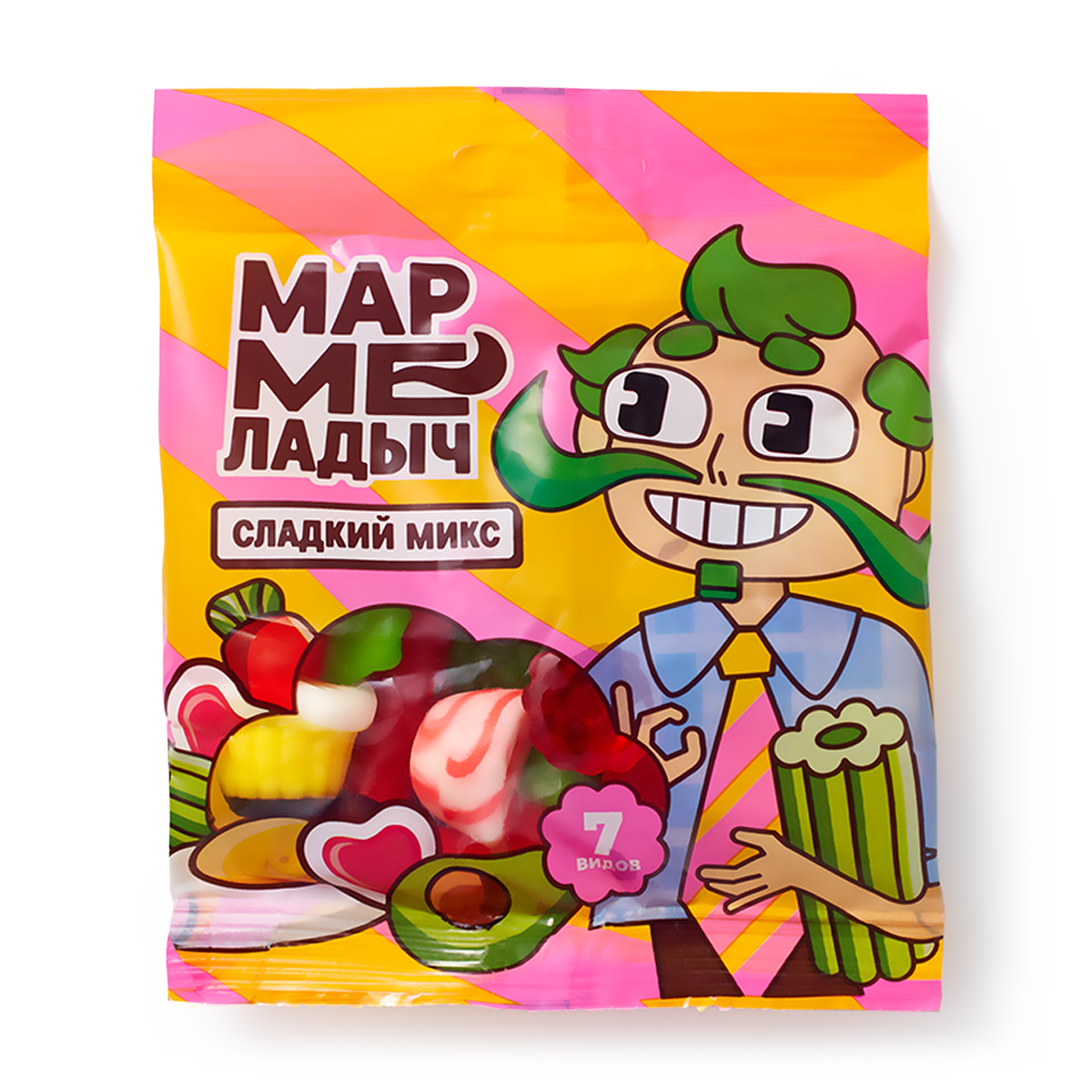 Набор мармеладов "Мармеладыч", жевательный, ассорти, 1 упаковка