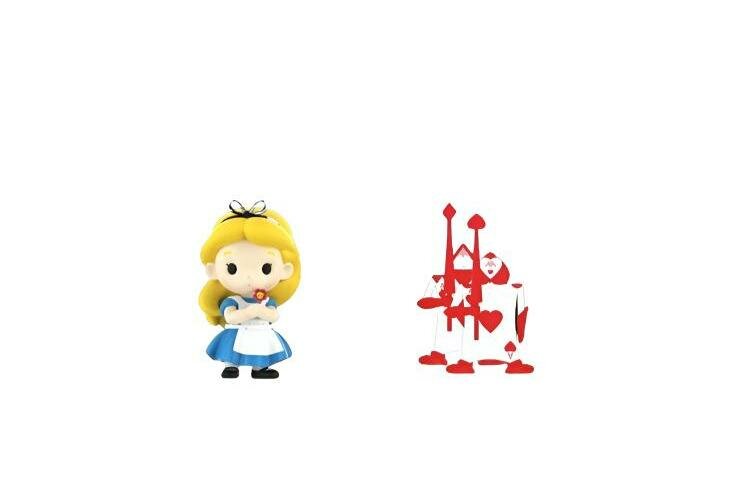 Коллекция унисекс POP MART Disney "Алиса в Стране чудес", Confirmed-Floral Alice+Red Poker Soldier (Open)