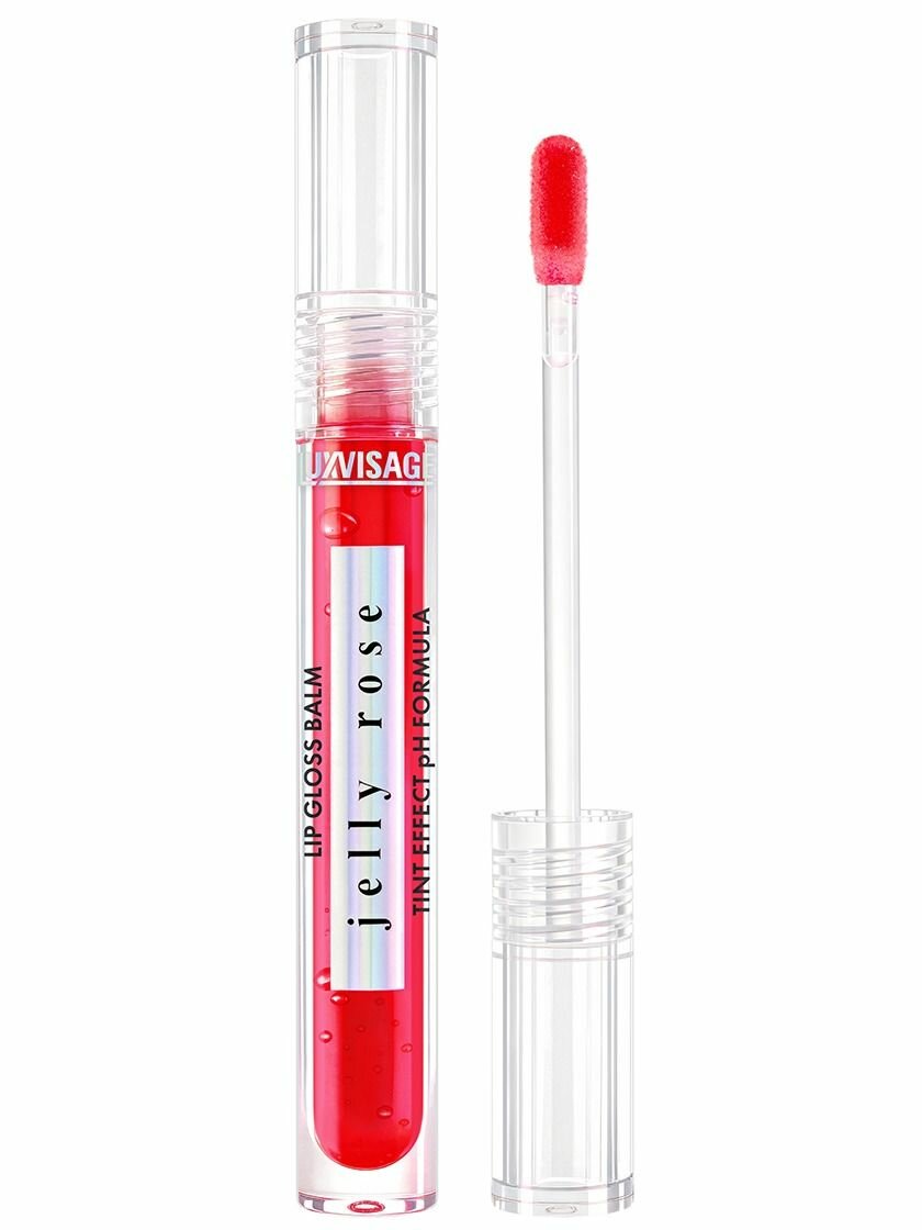 Блеск-бальзам для губ LUXVISAGE JELLY ROSE TINT EFFECT pH FORMULA тон 02 Scarlet Rose 2,9г