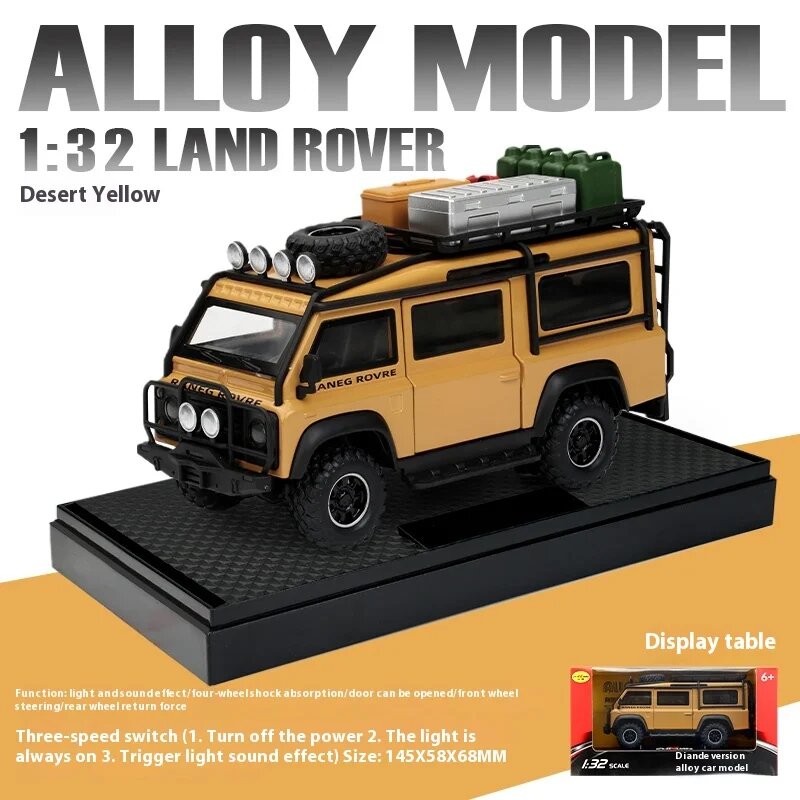 Maisto Land Rover Defender 1:32, Yellow Box