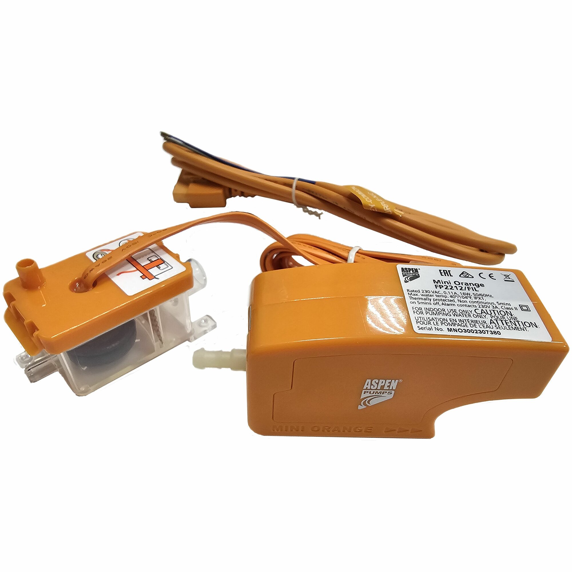 Дренажная помпа Aspen Mini Orange, 12 л/ч / Дренажный насос для кондиционеров