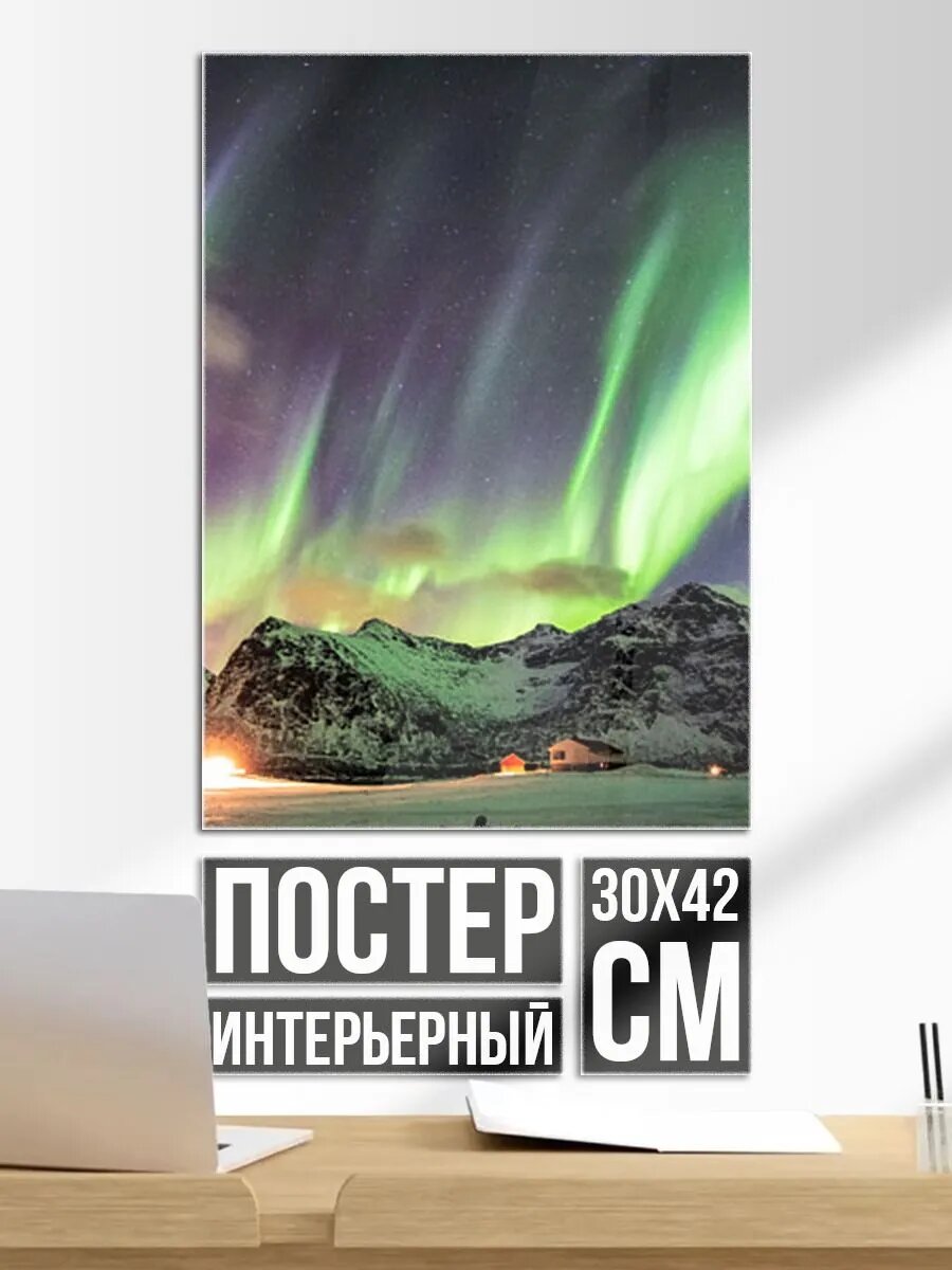 Постер на стену Сияние севера