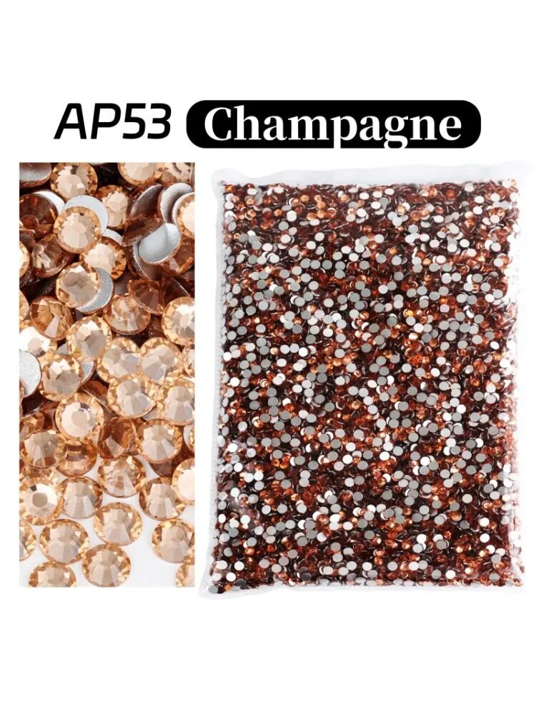 14400 штук Champagne SS8 Silver Base большие упаковки оптом высококачественные холодные стразы