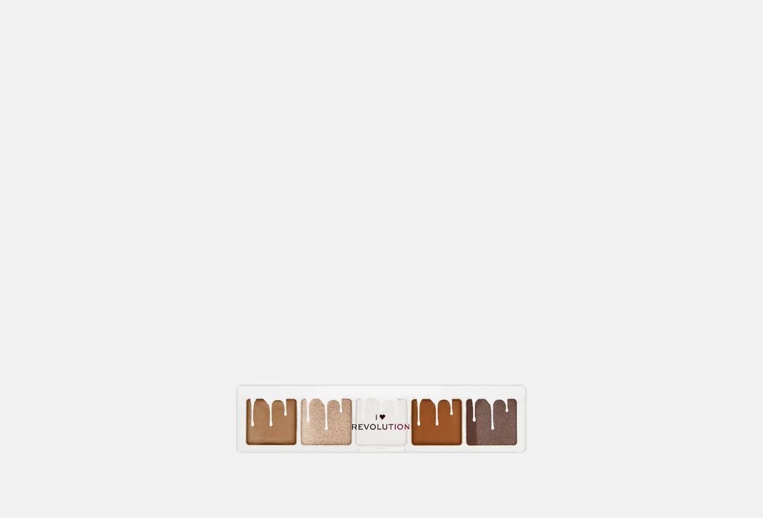 I Heart Revolution Mini Chocolate Eyeshadow Palette палетка теней для ВЕК 5.5г White vanilla cream