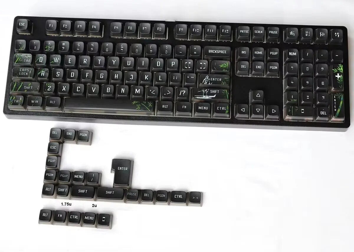 Колпачки для клавиш NPKC MDA PBT для Cherry MX MDA115 Black