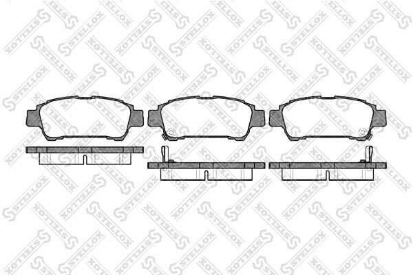 STELLOX Тормозные колодки передние для Land Rover Freelander 1.8i/2.5i/2.0TD4 00>