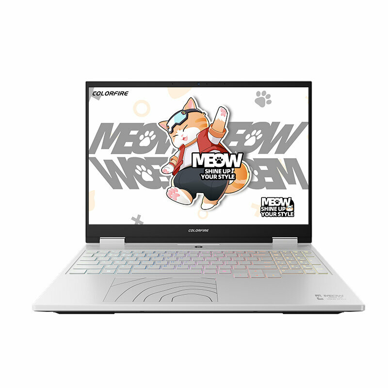COLORFIRE MEOW R16 Pro 16" Ноутбук, AMD Ryzen 7 8745HX, NVIDIA Geforce RTX 5070Ti 12G, RAM 16 ГБ, 1TБ SSD, Win11, белый