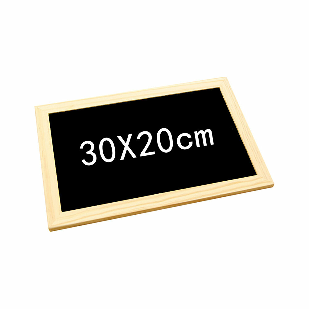 2 Шт Доска Для Заметок С Трёхсторонним Истиранием Чёрная 30x20 Цм