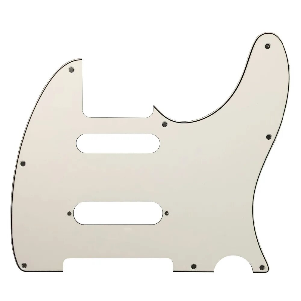 Pleroo гитарная накладка для Telecaster 62 4Ply White Pearl — фото 1