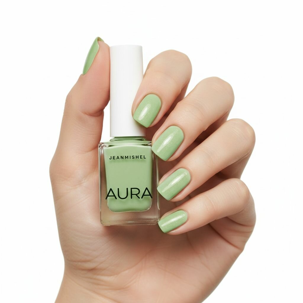 Лак для ногтей AURA 6 мл тон 489 цвет киви