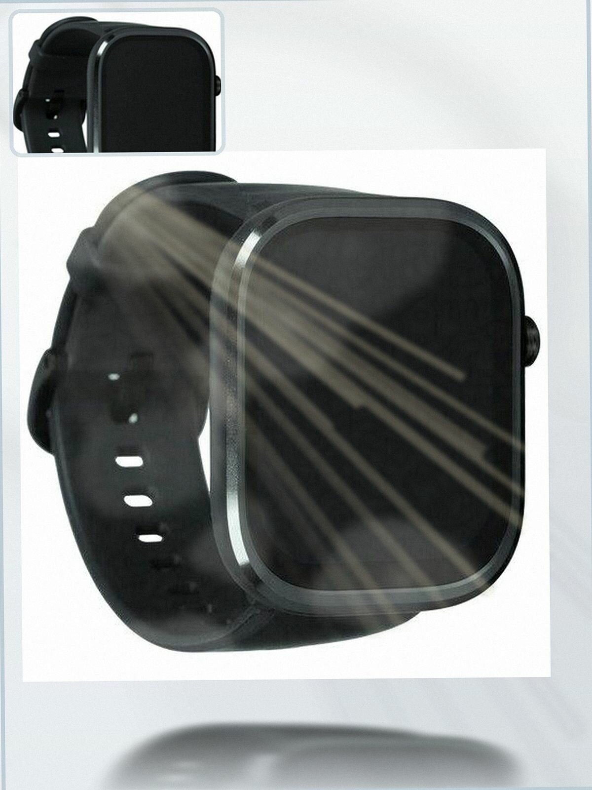 Mibro Watch C4 умные часы черные, силиконовый ремешок, многофункциональные