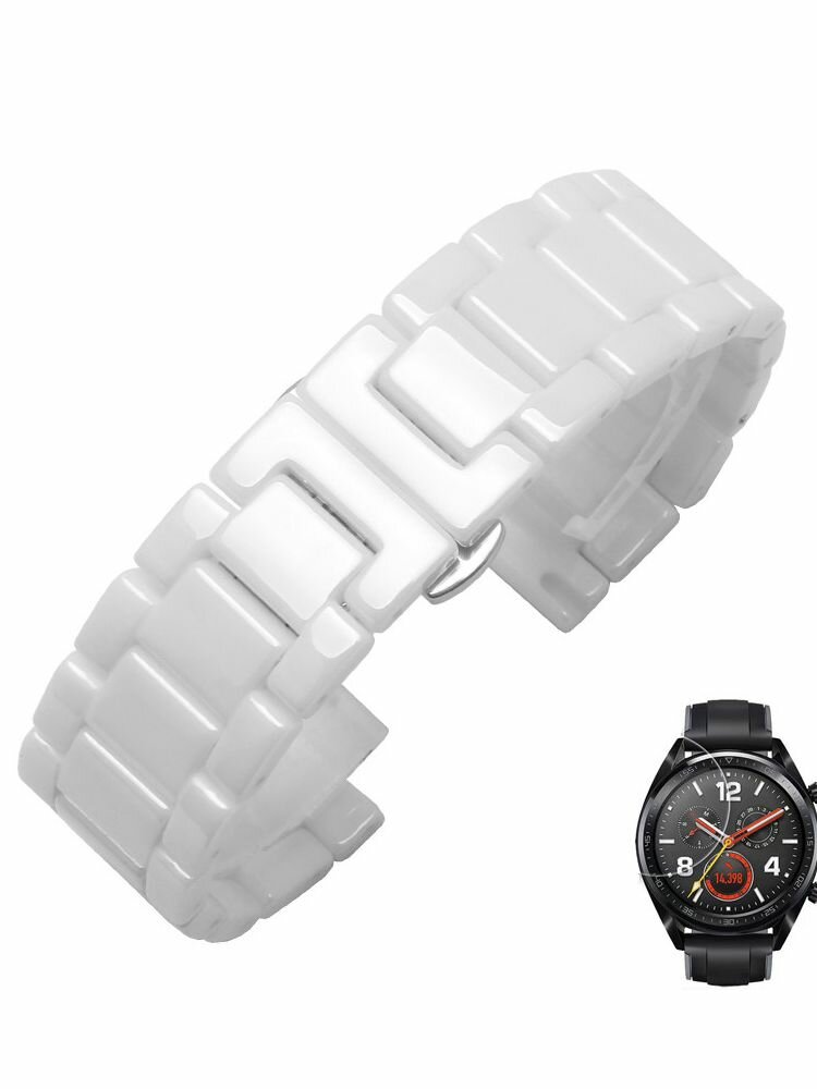 Керамический ремешок для часов Huawei Watch GT6 GT5 GT4 GT3 Pro Buds, Honor Magic2, Amazfit 20 мм 22 мм, универсальный браслет
