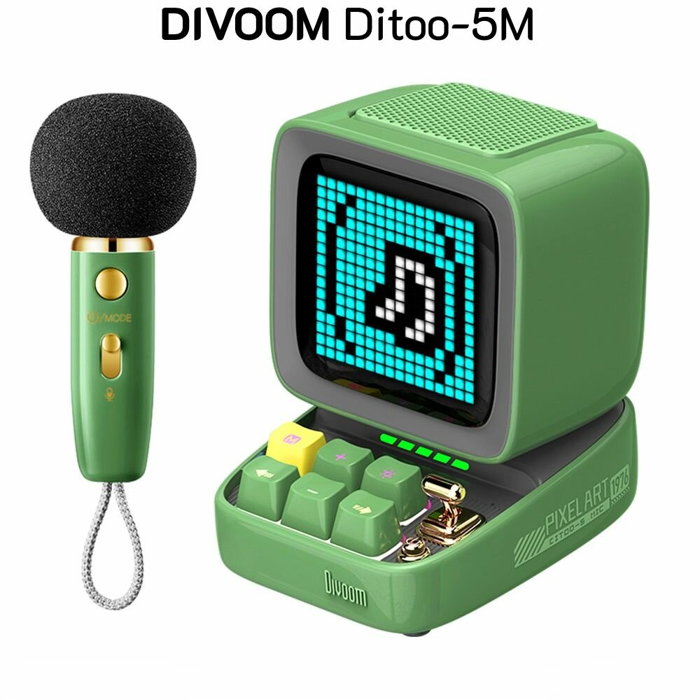 DIVOOM Ditoo-5M Глобальная версия игры в жанре пиксельной графики портативный Bluetooth-динамик с 16x16LED-дисплеем для управления приложениями
