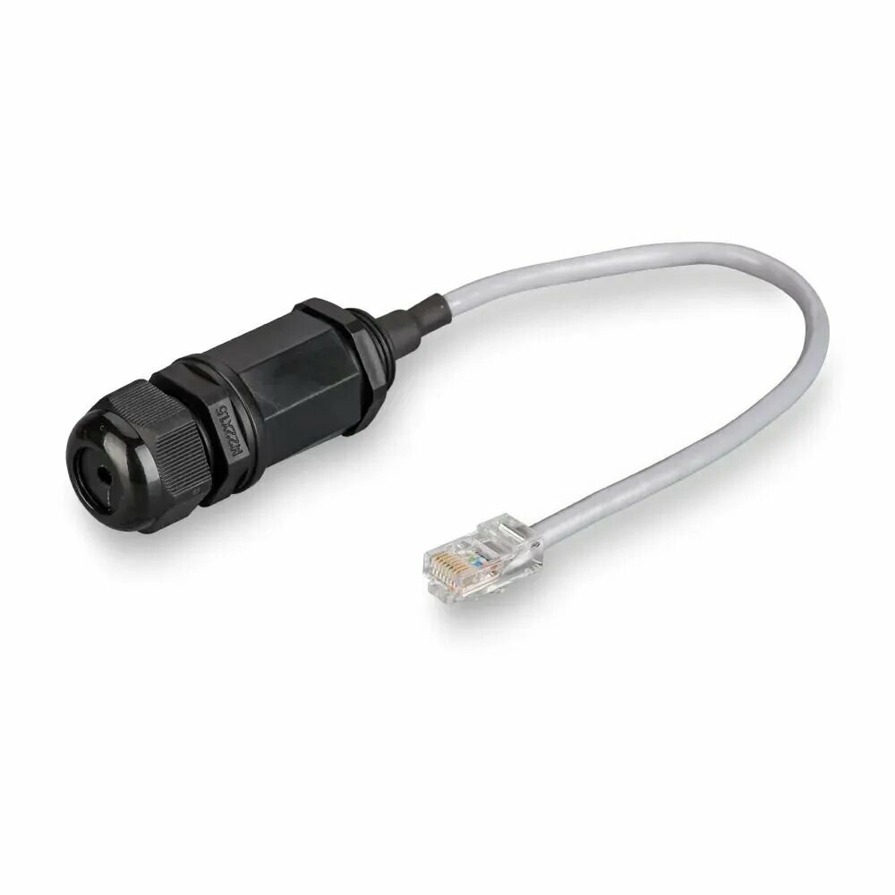 Сетевой соединитель RJ45 8P8C с кабелем 25 см, гермоввод для защиты от влаги и пыли, для уличного оборудования