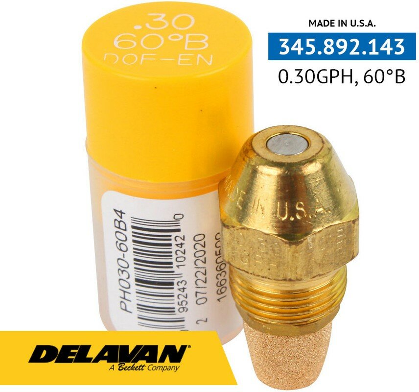 Топливная форсунка Delavan 0.30GPH, 60B DELOFLO PH030-60B4