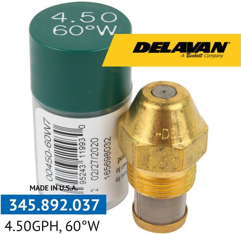Топливная форсунка Delavan 4.50GPH, 60W (7) 00450-60W7