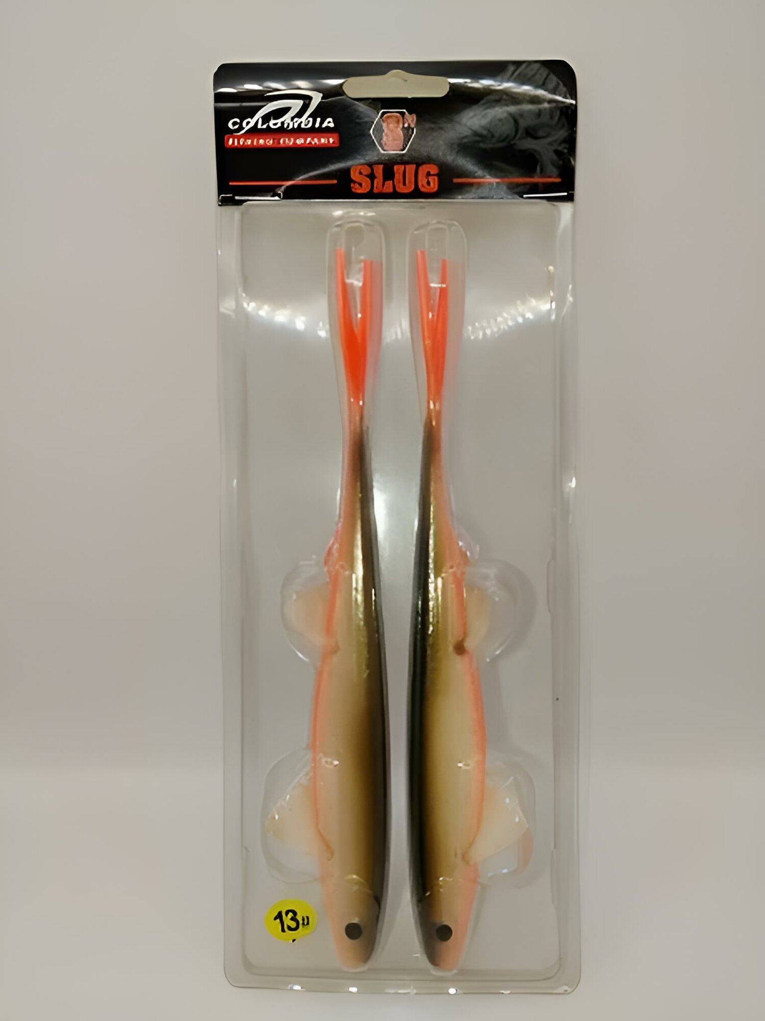 Силиконовая приманка SLUG 8" COLUMBIA fishing company: набор 2 шт, 20см, 25г, мягкая приманка на хищника