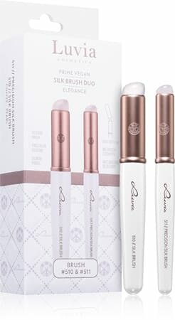 Кисть косметическая Luvia Silk Brush Duo Elegance, 2 шт