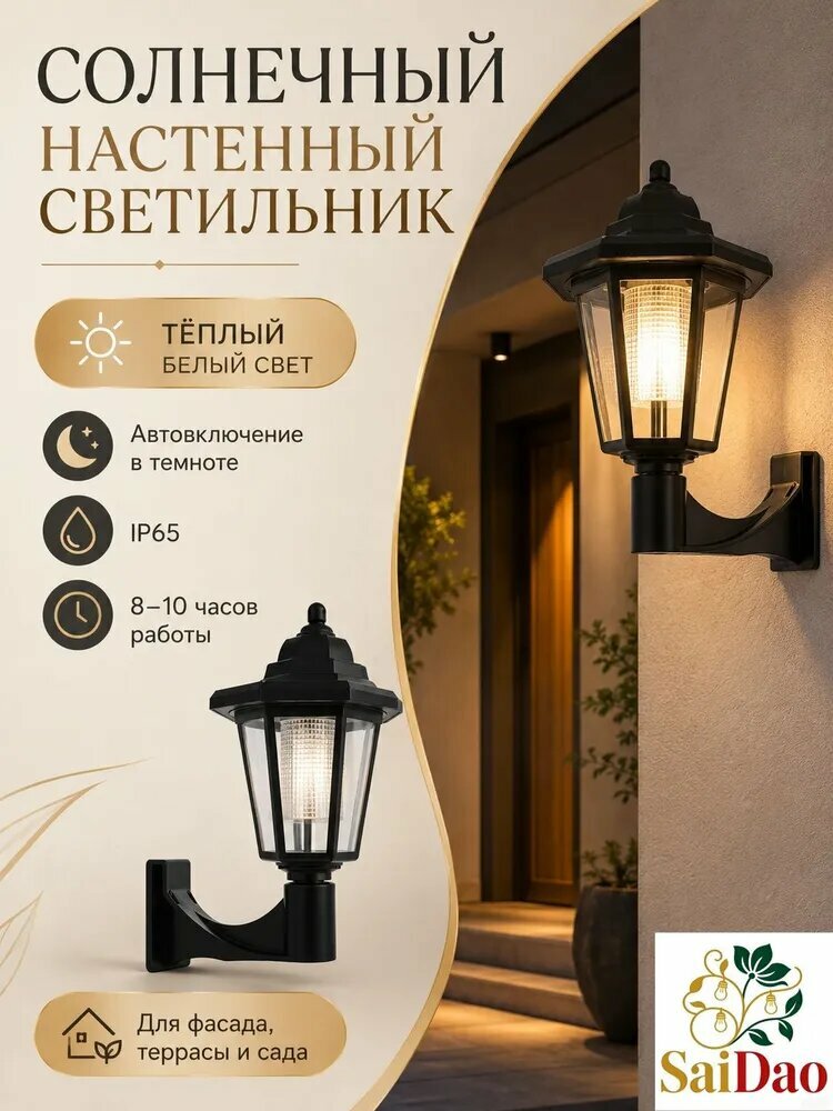 Уличный светильник, универсальный, прочный, стильный, 1 лампа, 1,2 W