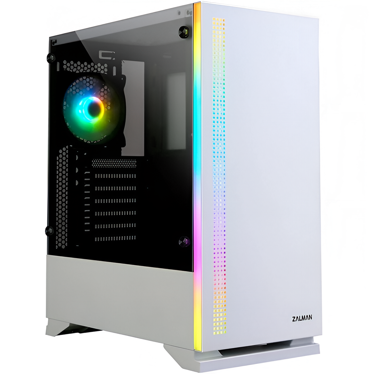 Корпус Midi-Tower Zalman S5 TG, ATX, без Б. П, белый (S5 White)
