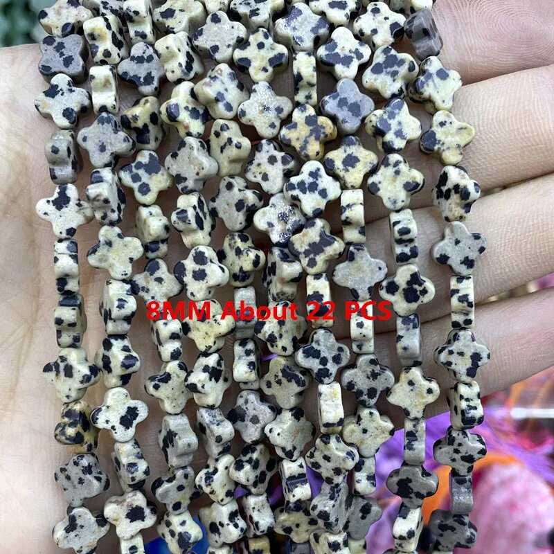 Бусины Яшма Далматинец SYSRXLR 8MM About 22 PCS