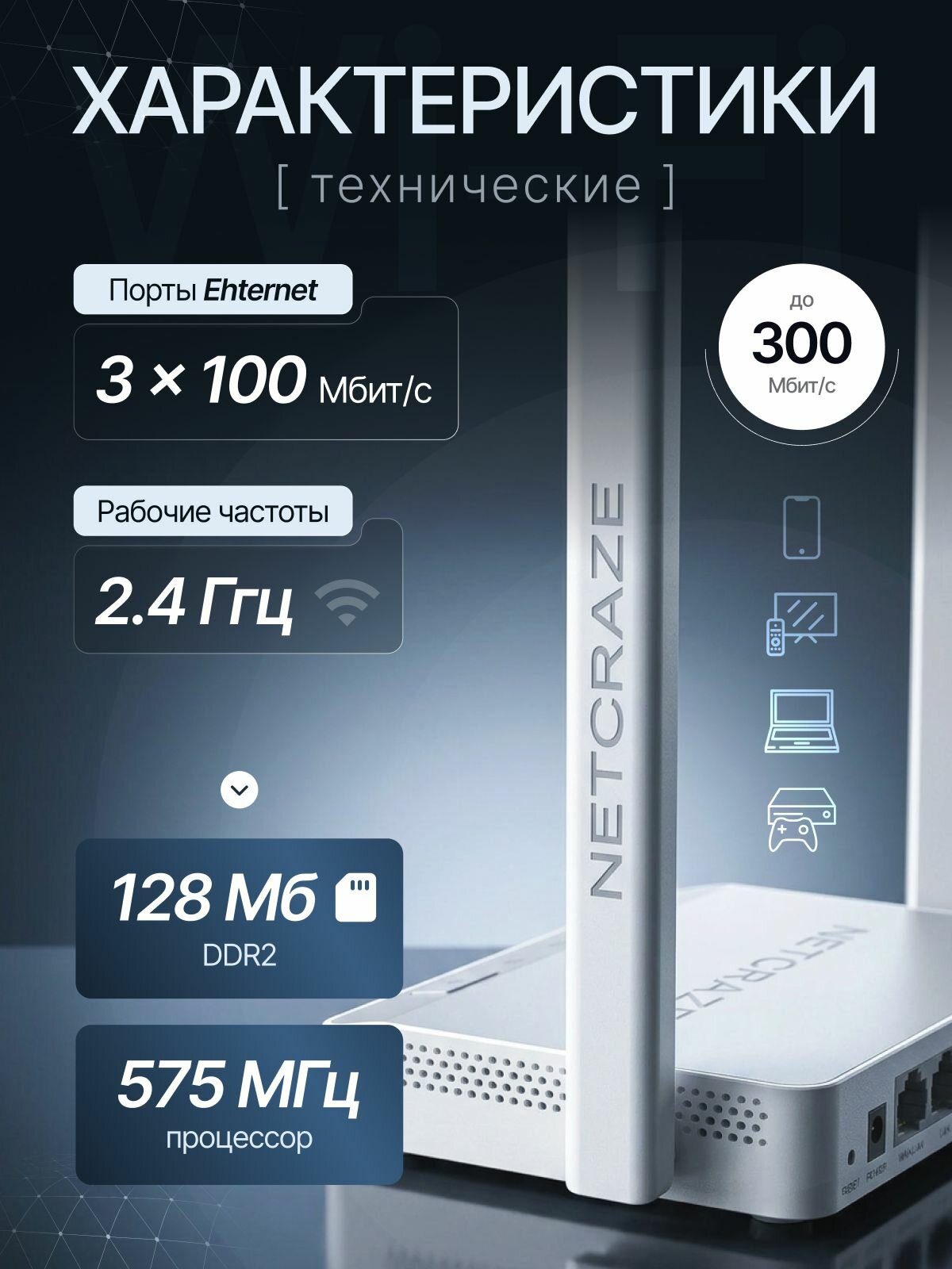 Роутер Netcraze Netcraze_NC-KN — фото 1