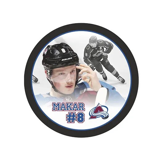Rubena Шайба Игрок НХЛ MAKAR Колорадо №8 1-ст.