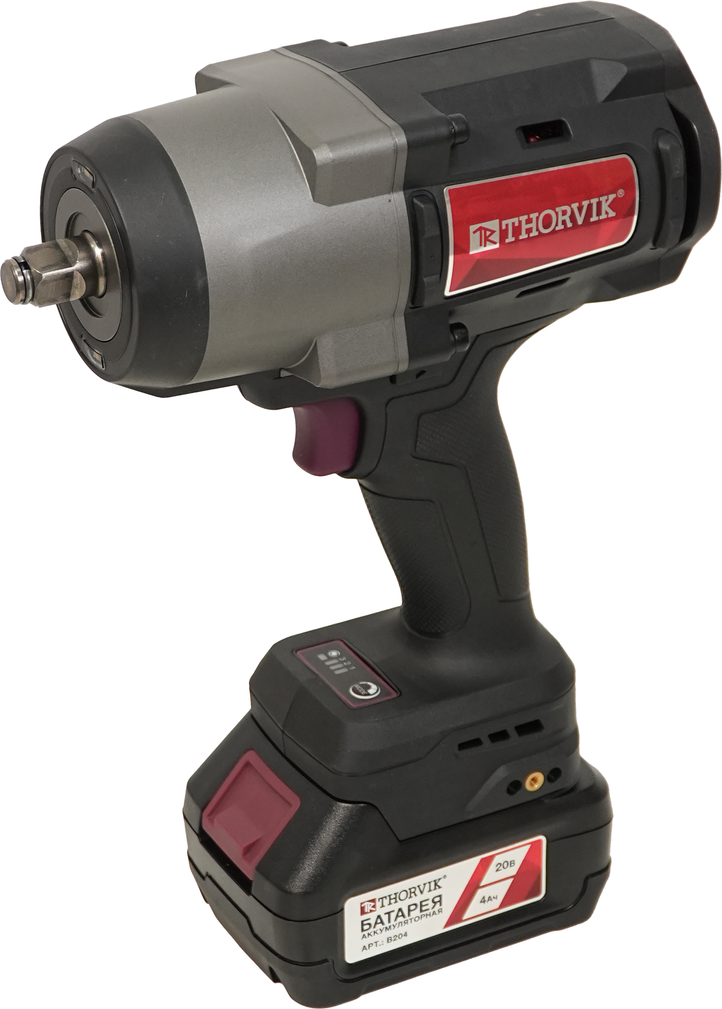 Гайковерт аккумуляторный BWI20318 Thorvik, 51008, 1/2"DR, 20 В, 1800 Нм