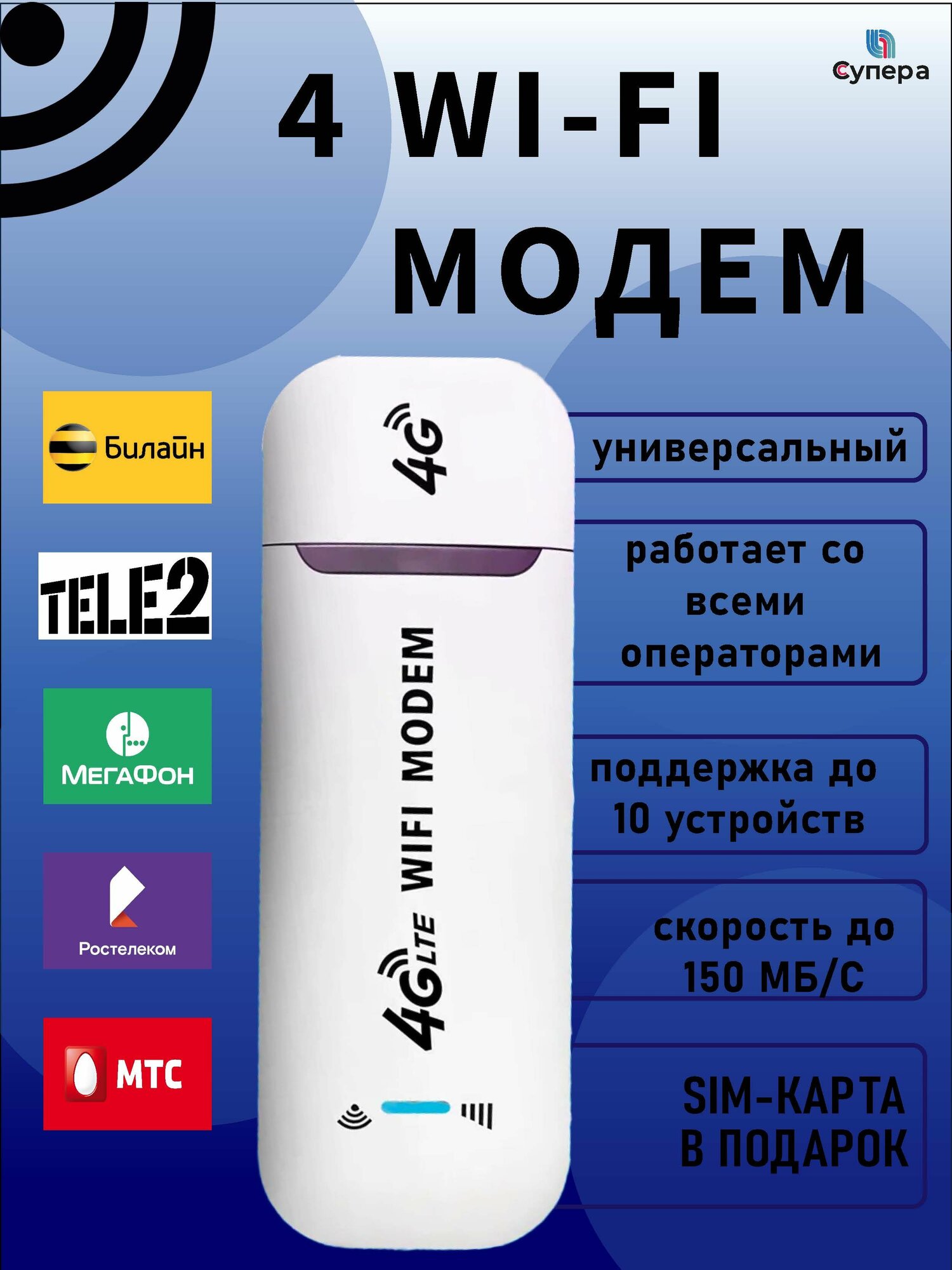 Модем 4G Wi-Fi