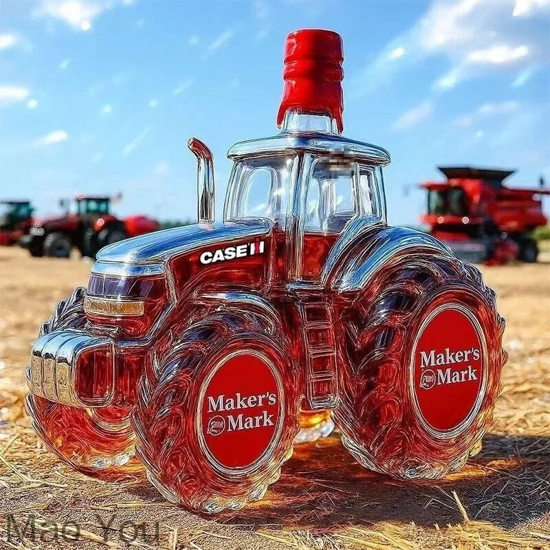 Декантер Jack Daniel's в форме трактора, стеклянный, для виски и красного вина — фото 1