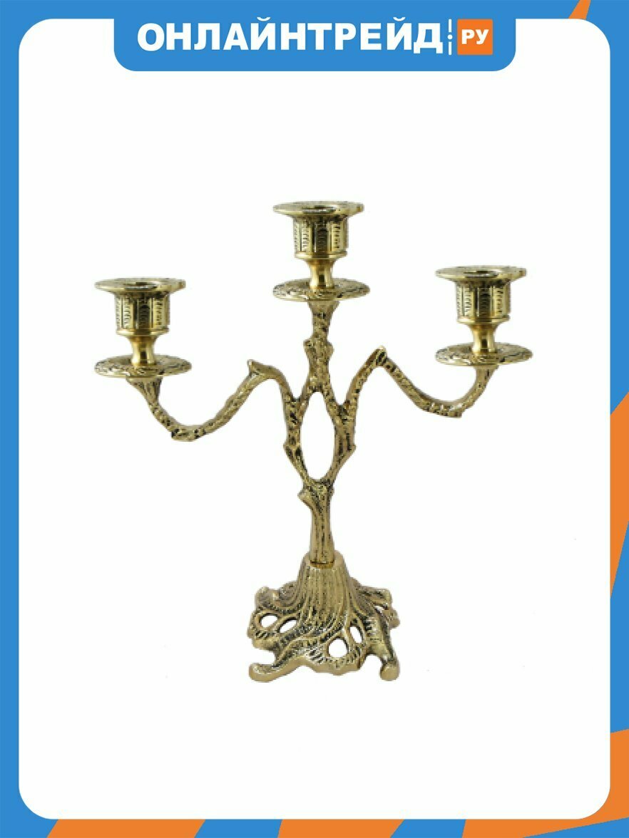 Канделябр Асти Belo DE Bronze на 3 свечи из бронзы