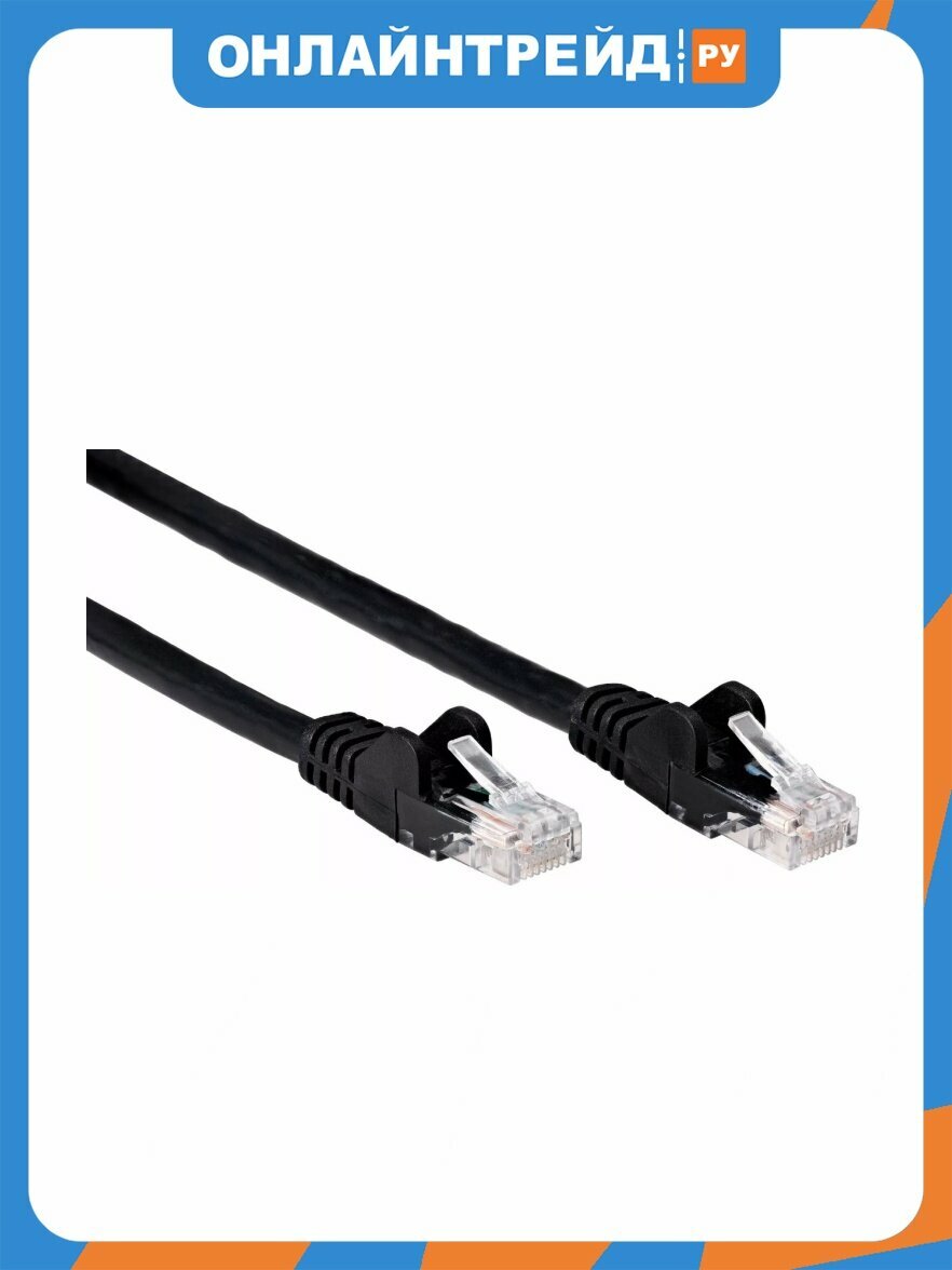 Патч-корд литой Aopen/qust iOpen (7/0.20) UTP кат.6 черный 1,5m (ANP612B-1.5M)