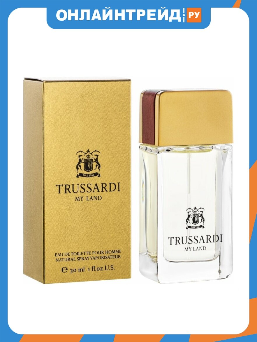 Мужская туалетная вода Trussardi My Land, 30 мл