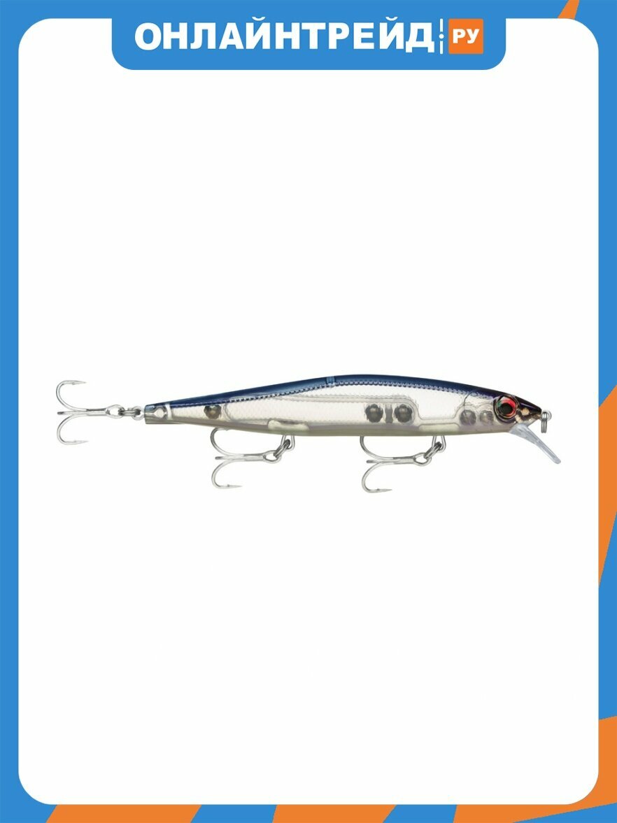 Rapala Воблер Precision Xtreme Mavrik Sw 110 /PB /медленно тонущий/ 1,5-1,9м, 11см, 16гр