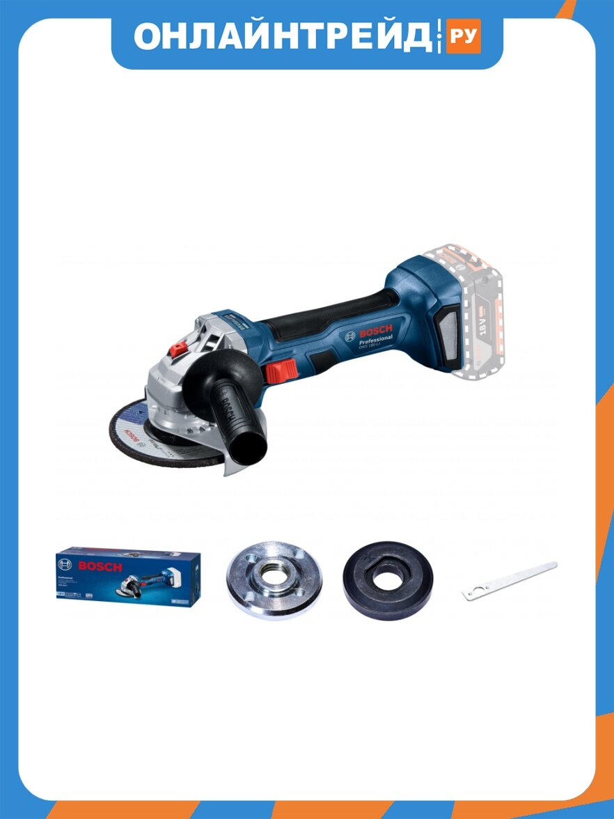 Аккумуляторная углошлифмашина Bosch Pro Bosch GWS 180-LI (0.601.9H9.020)
