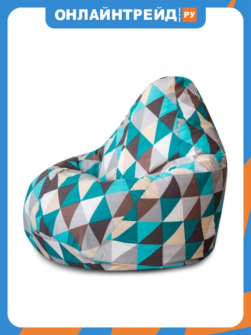 Кресло-мешок Dreambag Изумруд Жаккард XL