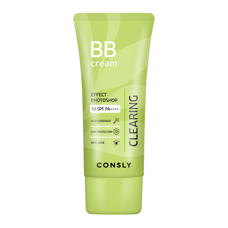 Consly PHOTOSHOP Tea tree + Witch hazel Clearing BB сream Матирующий BB-крем с эффектом фотошопа SPF50/PA++++