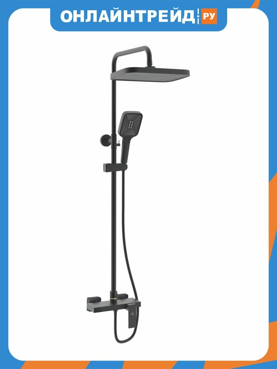 Душевая система Rose R1836H-6, черный