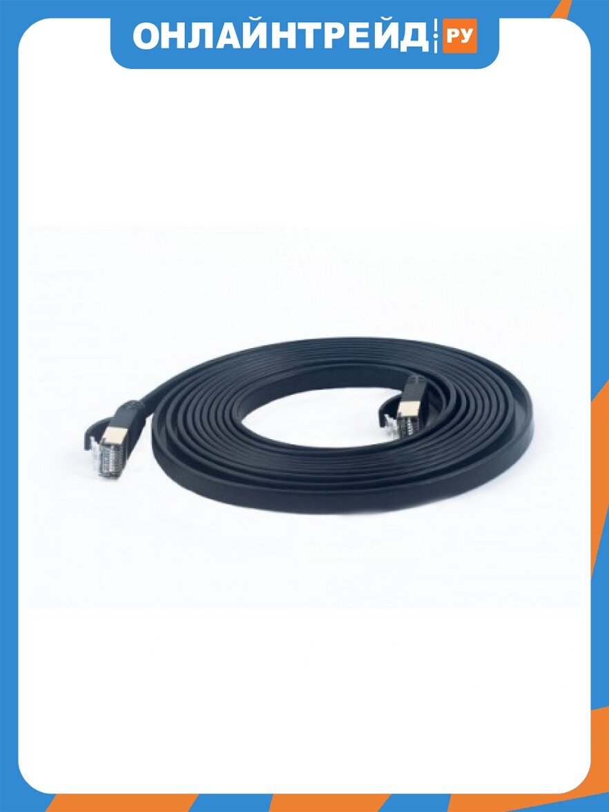 Патч-корд F/FTP Ks-is KS-344-7 Cat.7, AWG 27, позолоч. RJ45, медь, 7м. черный