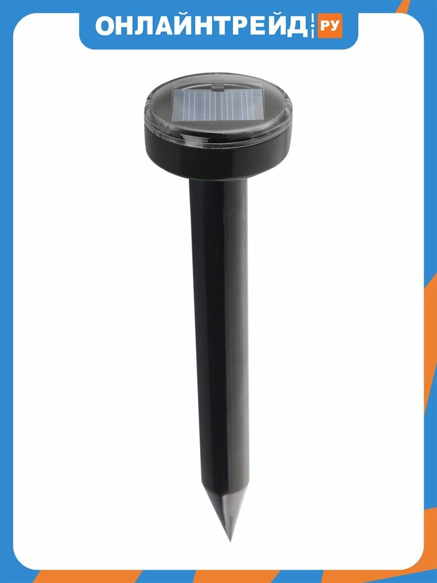 Устройство для отпугивания кротов и змей Uniel UDR-S20 SOL BLACK на солнечной батарее. Постоянная частота вибрации. Аккумулятор в/к. IP44. Черный. TM .