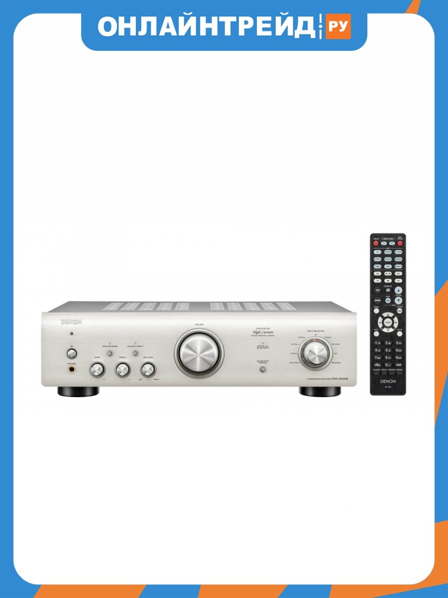Интегральный усилитель Denon PMA-600NE, серебристый