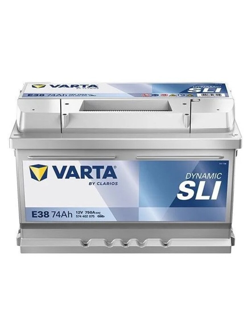 Аккумулятор Varta Dynamic SLI 574 402 075 E38, 278x175x175, обратная полярность, 74 Ач