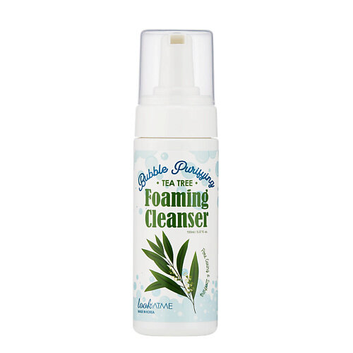 LOOK AT ME Пенка для лица очищающая с экстрактом чайного дерева Bubble Purifying Foaming Cleanser Tea Tree, 150 мл