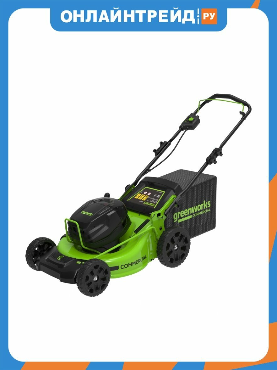 Greenworks Газонокосилка аккумуляторная GC82HPLM51 без АКБ и ЗУ 82В 2518907