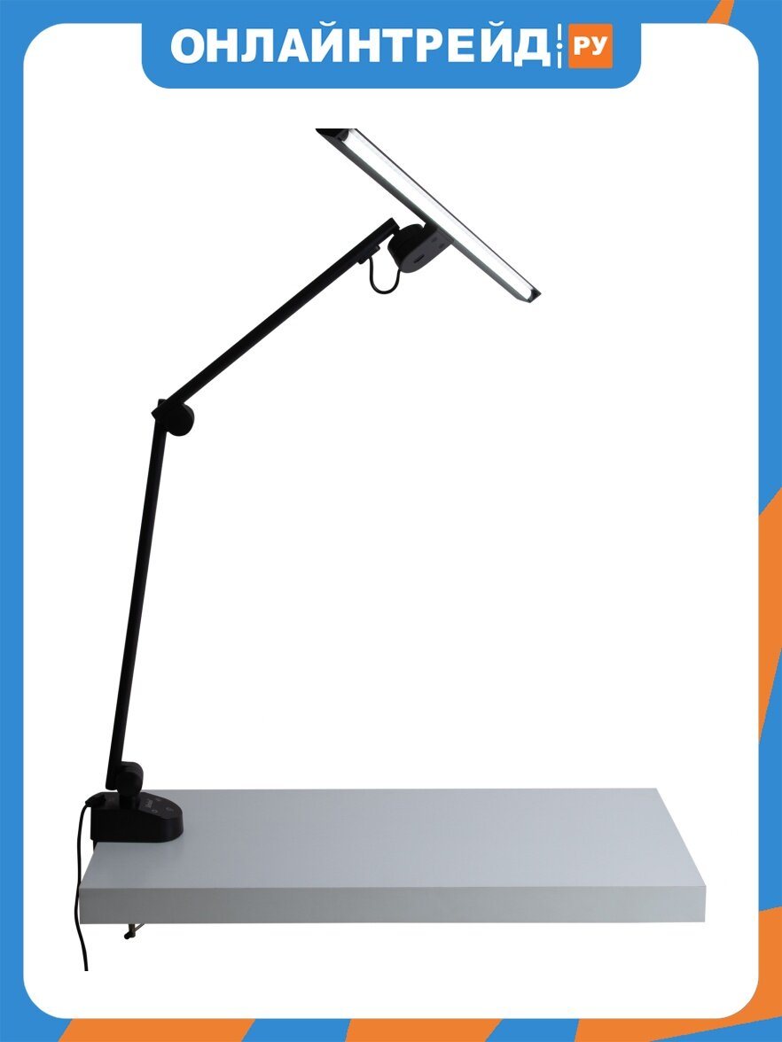 Светильник настольный светодиодный на струбцине Uniel ULM-D116 18W/3000-6500K/DIM BLACK