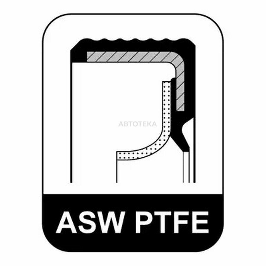 Сальник 33x42x6/ASW PTFE/AEM RENAULT: CLIO Grandtour 1.6 16V 08- CLIO III 1.6 16V 05- G ELRING 659160
