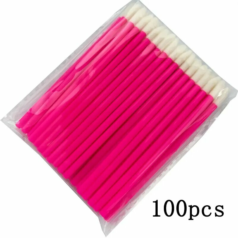 Набор кистей для губ LTWEGO 5/50/100 шт. 100pcs red