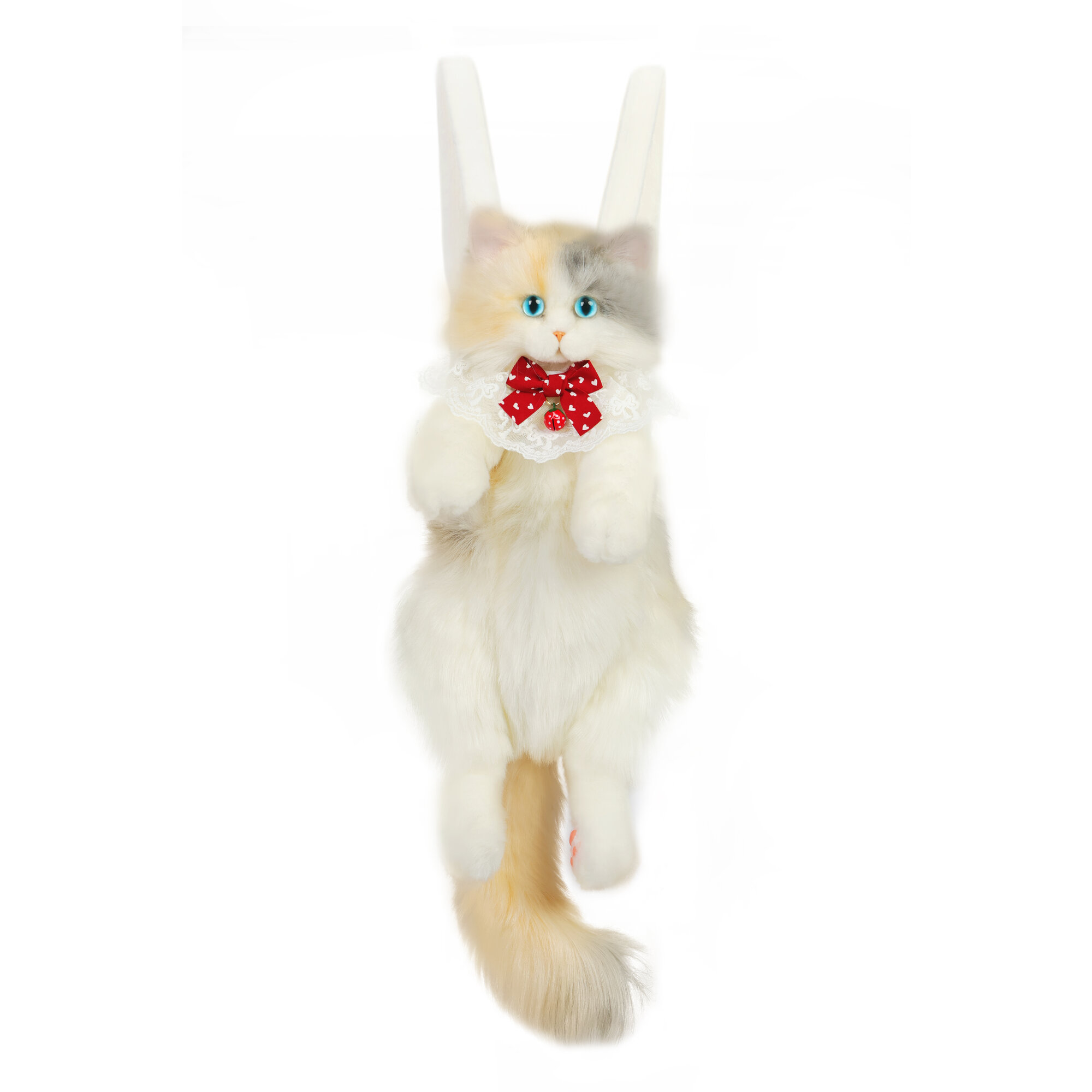Рюкзак-трилистник унисекс OUZAI Three-Flower Cat Backpack-Strawberry Bell Scarf, 50 см