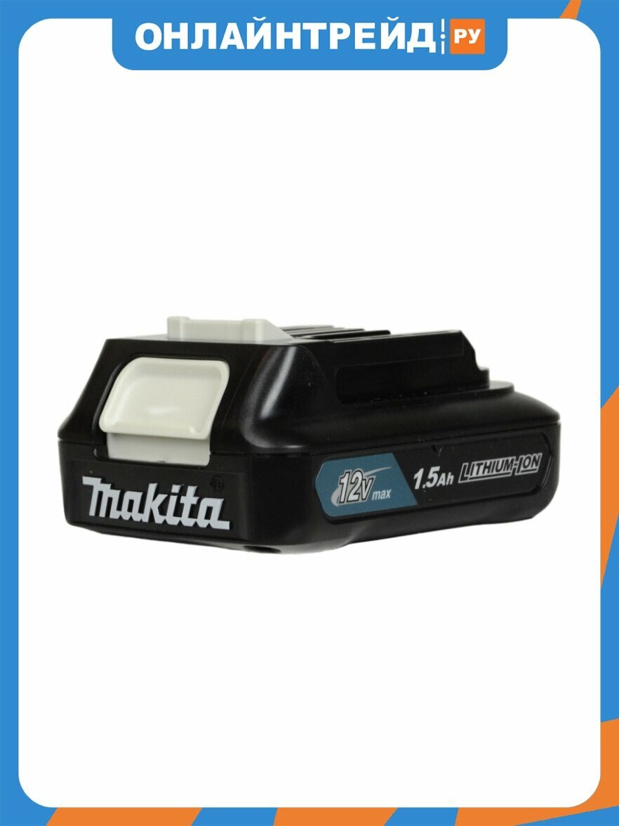 Аккумулятор Makita тип BL1016(слайдер), 12В,1.5АчLi-ion, кор CXT