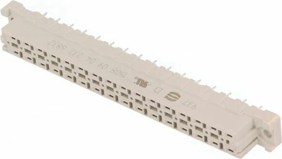 HARTING 09042326832 Вилка, DIN 41612, тип D, "мама", PIN: 32, a+c, THT, прямой, позолотоа, 1шт